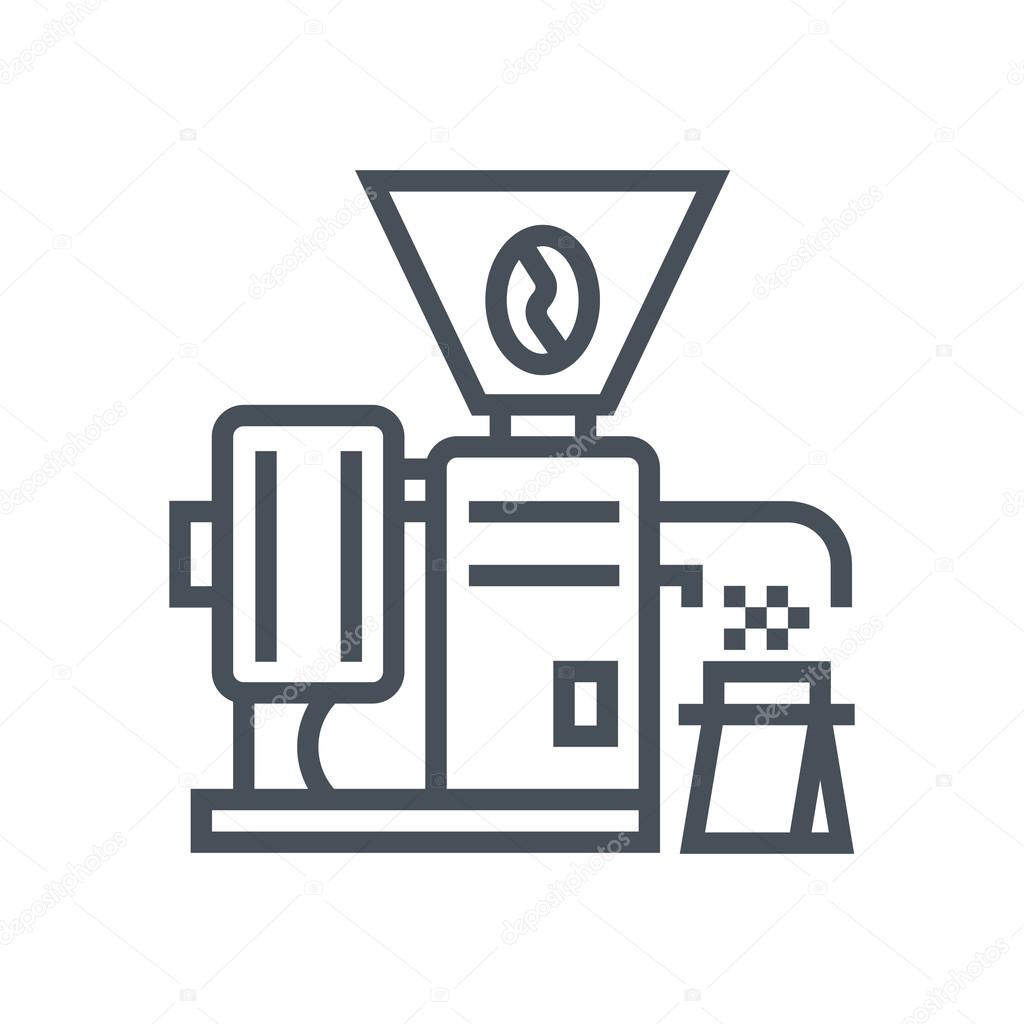 Coffee grinder theme icon Stock Vector Image by ©Howcolour #97247356