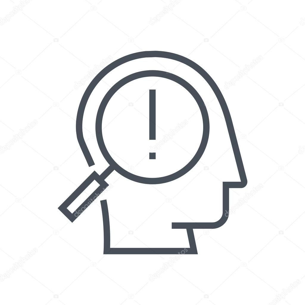 Spot a problem icon Stock Vector Image by ©Howcolour #98443858