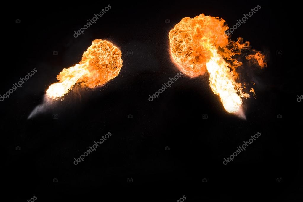 Strong flame, real photo. — Stock Photo © Sanchos303 #106566490