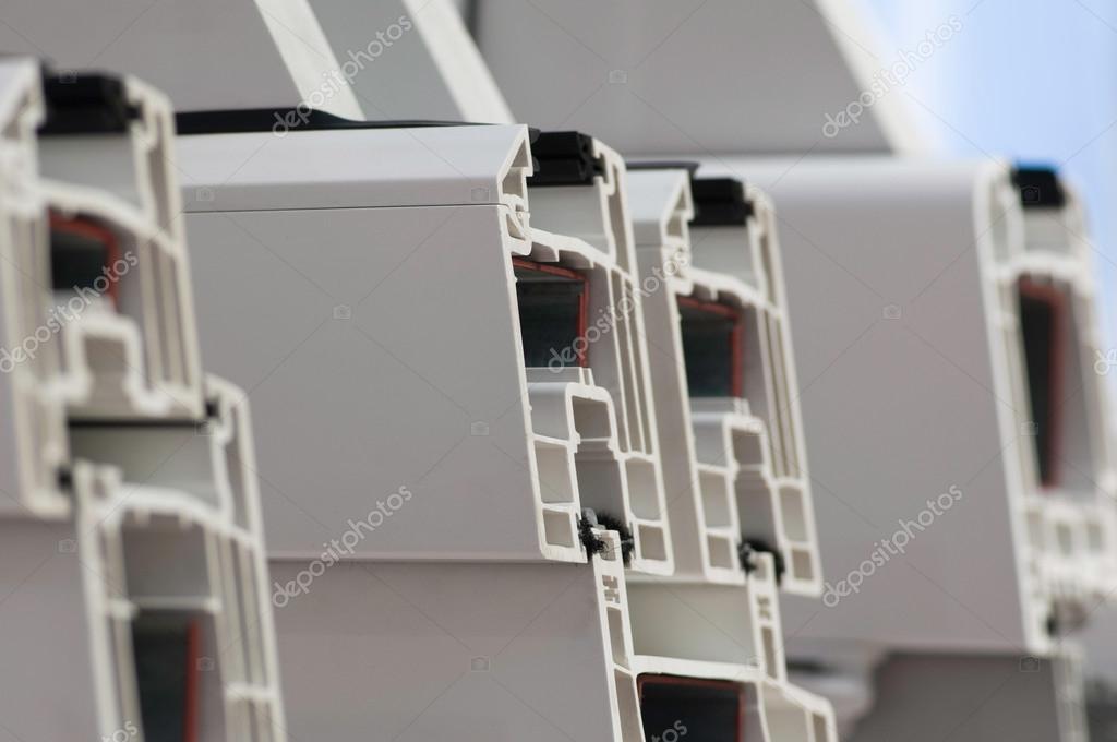 Selection of PVC window profiles Stock Photo by ©microgen 115158068