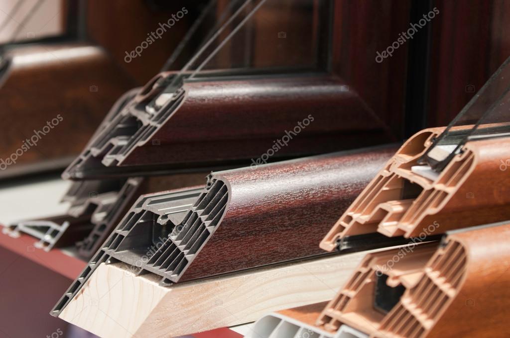 Selection of PVC window profiles Stock Photo by ©microgen 115158682