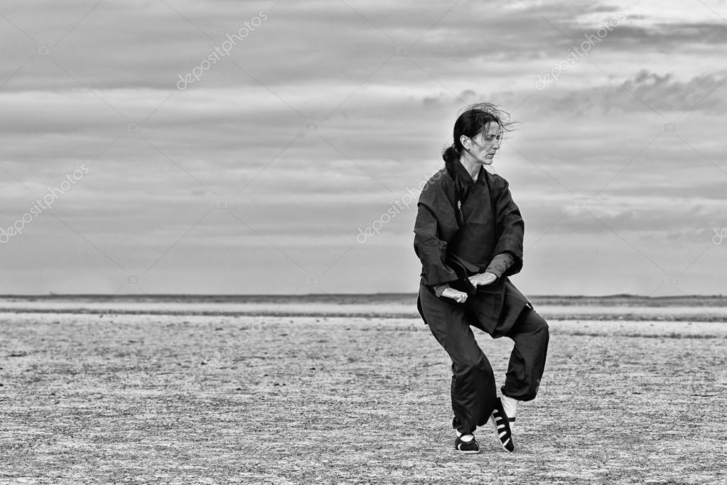 Traditional Chinese Energy Exercise — Stock Photo © microgen #115620510