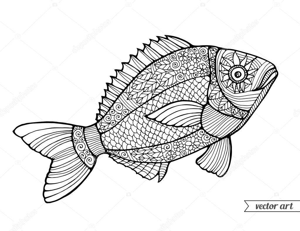 Abstract Fish Vector