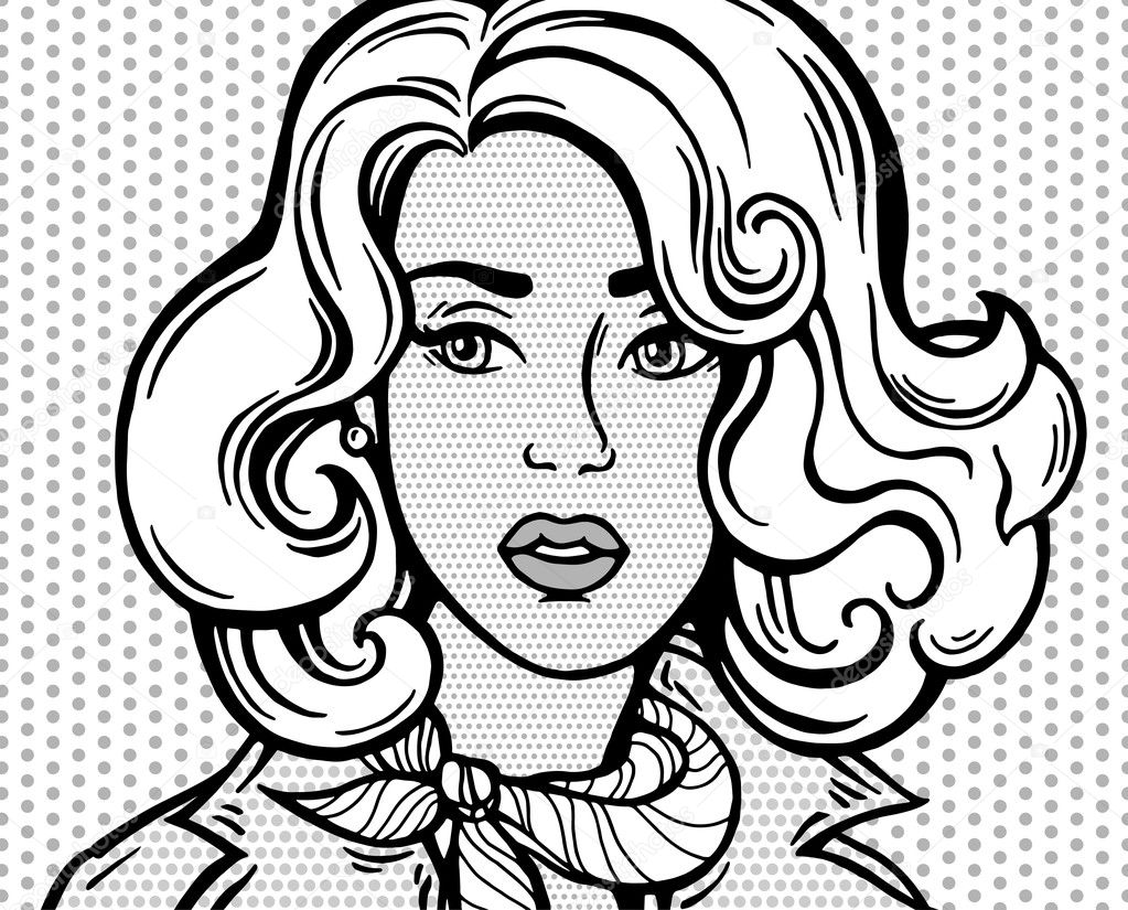 Amazing comic girl — Stock Photo © oksanka007 #105352950