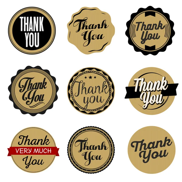 Thank you sticker Vector Art Stock Images | Depositphotos