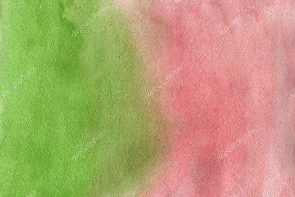 Abstract pink and green watercolor background Stock Illustration by ©4 ...