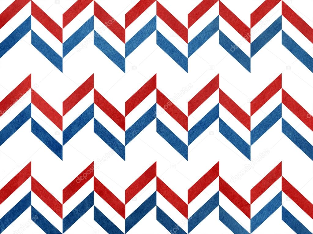 Red And Blue Chevron Background