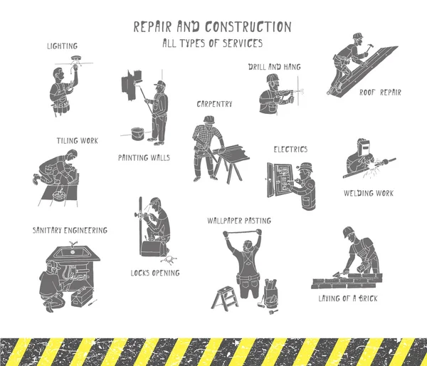 ᐈ Contractor silhouette stock vectors, Royalty Free contractor ...