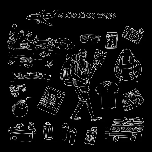 Backpacking cartoon Vector Art Stock Images | Depositphotos