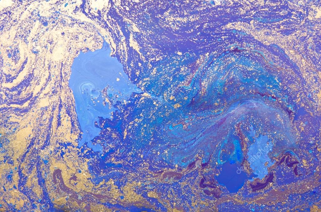 Blue watercolor hand drawn marbling illustration Stock Photo by ©rtyt01 ...