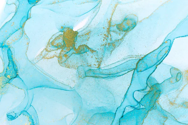 Alcohol ink blue transparent background. Ocean style watercolor drops ...