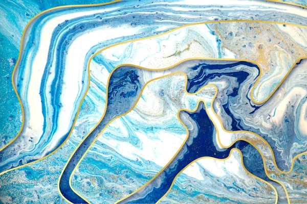 Agate ripple pattern imitation. Blue abstract illustration. - Stock ...