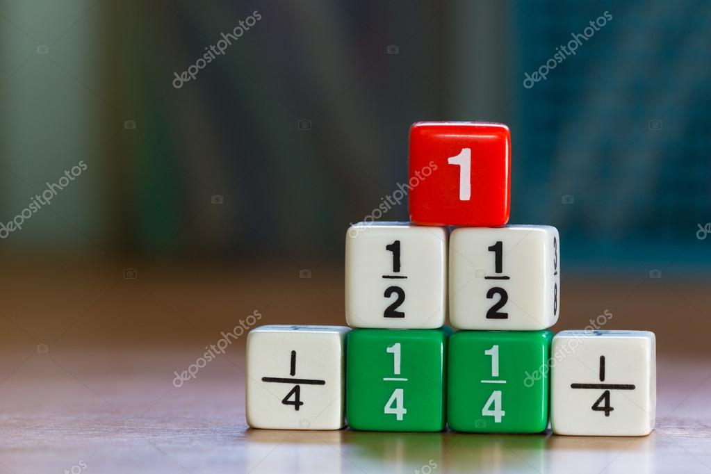 Stacked up fraction dices ⬇ Stock Photo, Image by © cpoungpeth #106458406