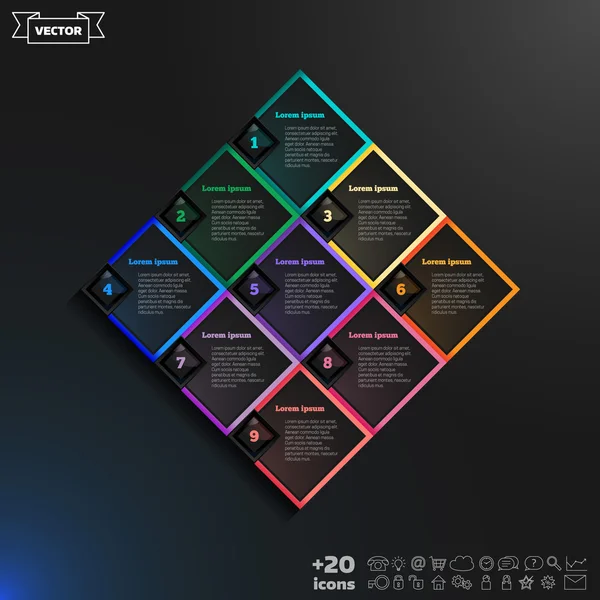 100,000 Infographic 9 parts Vector Images | Depositphotos