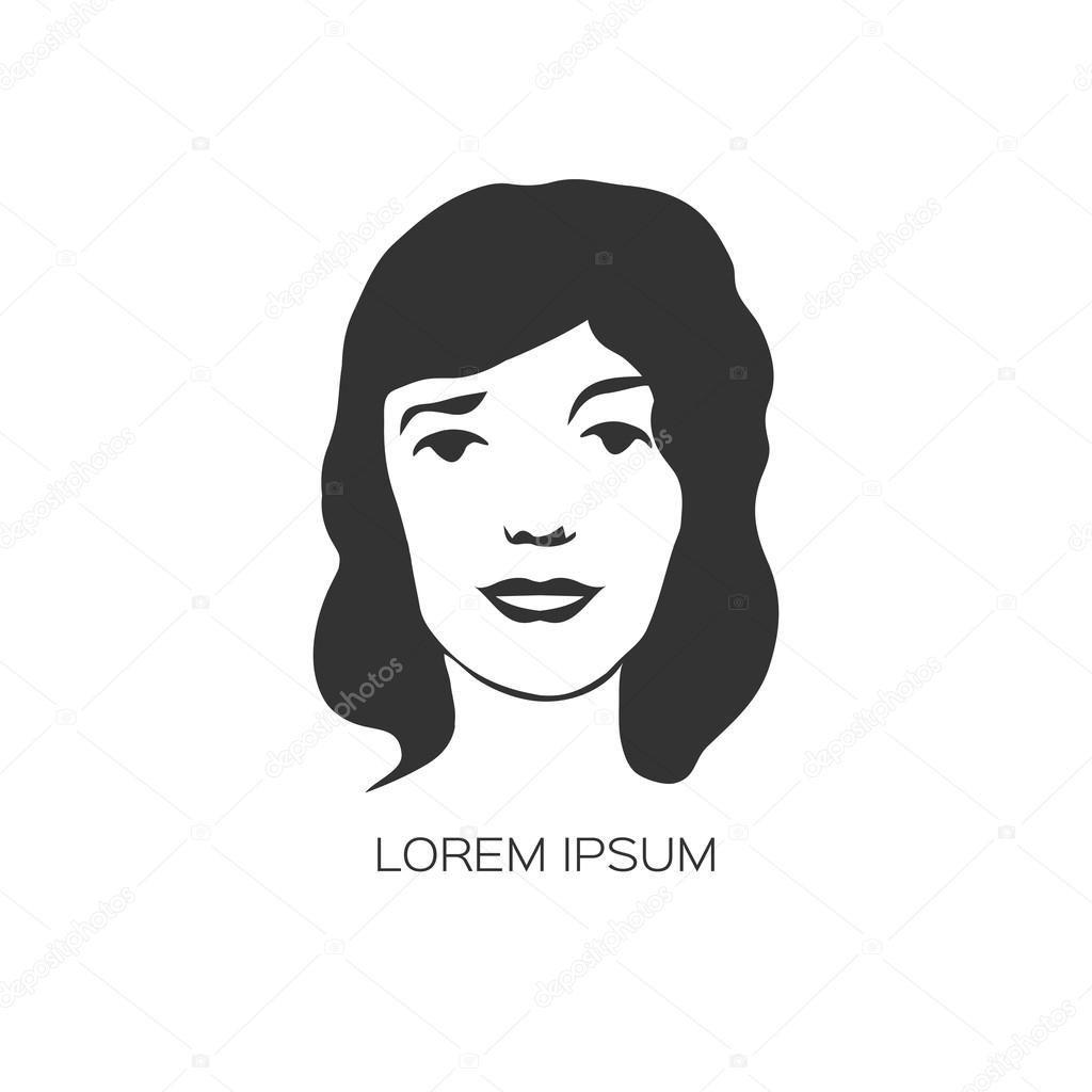 Woman's head Modern logo Stock Vector Image by ©AnnaIsaeva #95350344