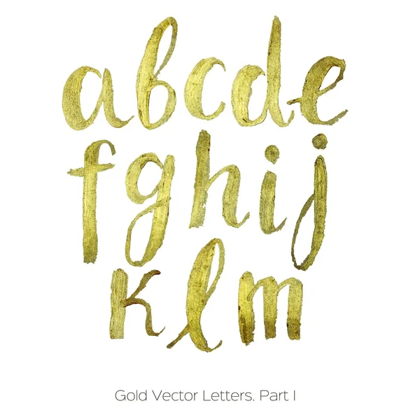 2,355 Brush gold letters Vectors, Royalty-free Vector Brush gold ...