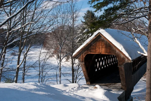 Snow covered bridge Stock Photos, Royalty Free Snow covered bridge ...
