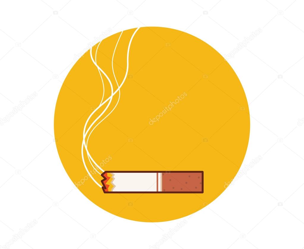 Simple Cigarette Illustration Stock Vector Image by ©revoltan #101139310