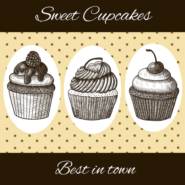 Cupcake background Stock Vector Image by ©nordfox #18956987