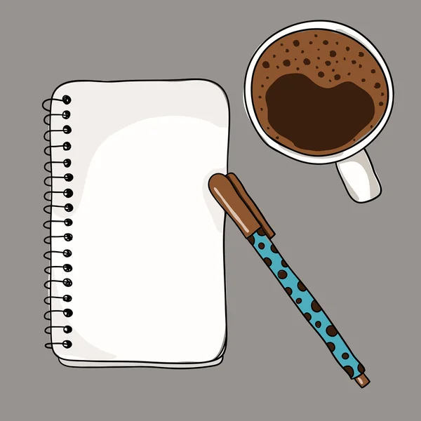 100,000 Coffee and notebook Vector Images | Depositphotos
