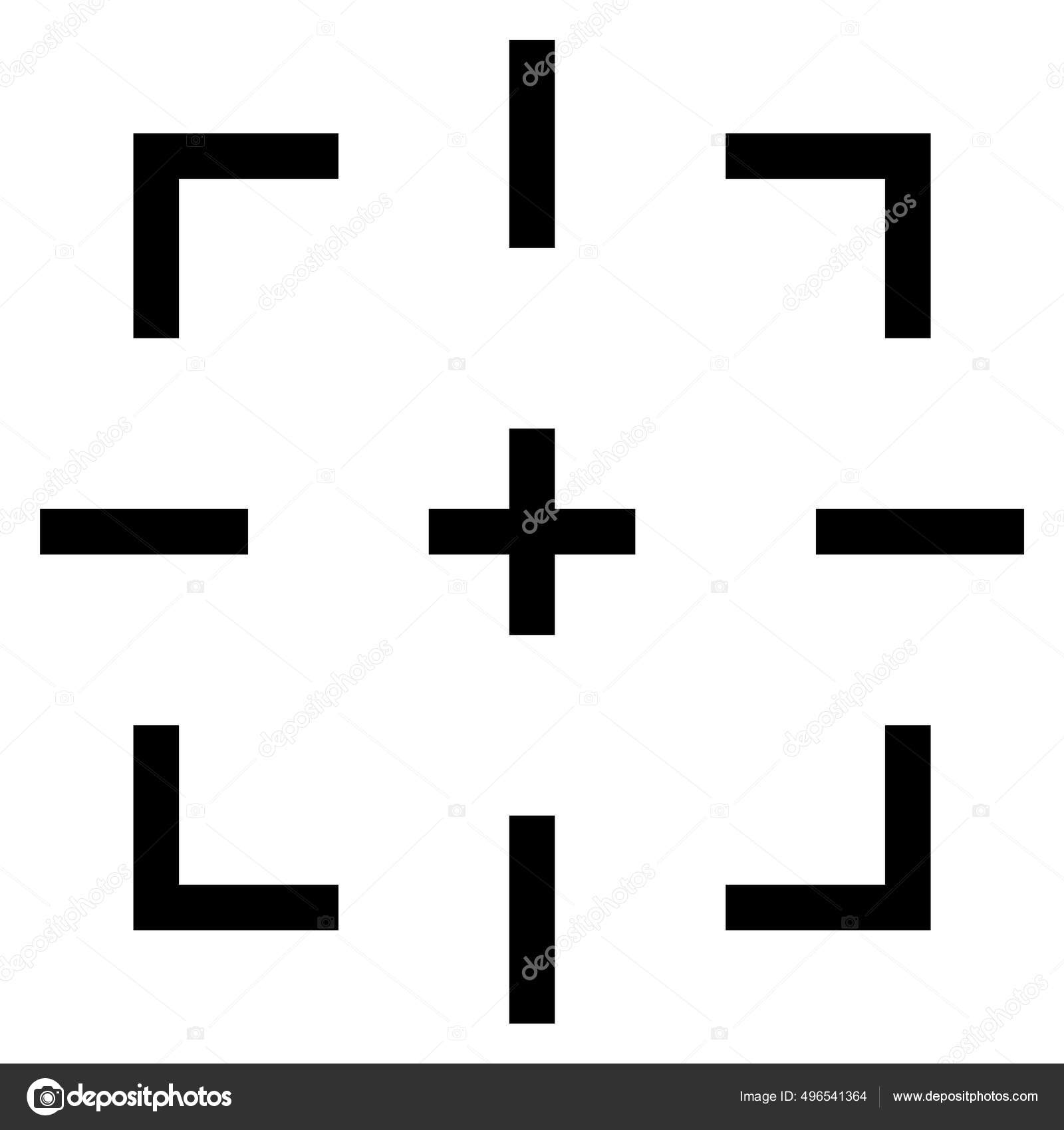 Target Destination Icon Aim Sniper Shoot Focus Cursor Bull Eye Stock ...