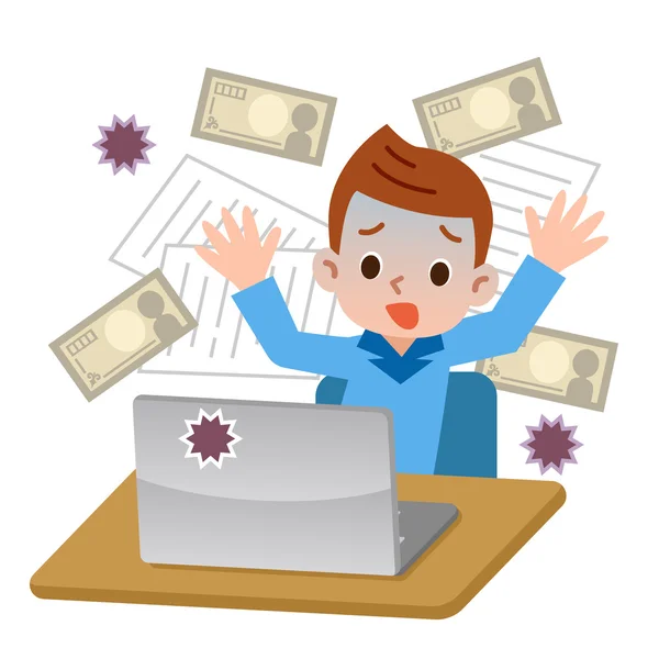 Frustrated Computer User Clipart