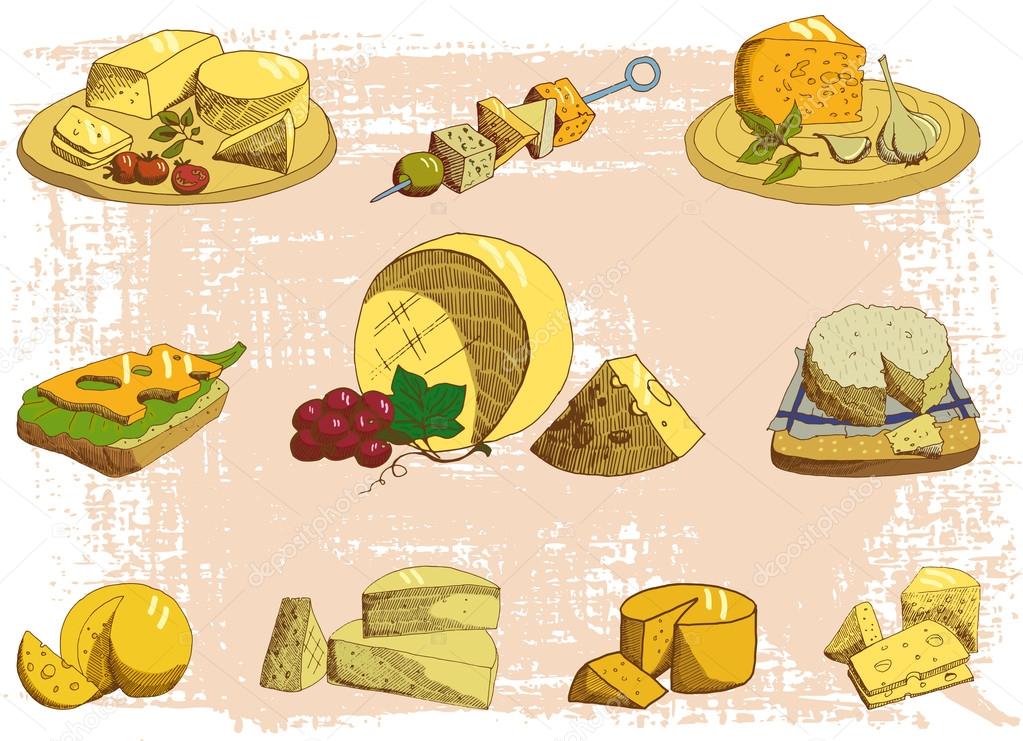 Cheese platter color vector illustration Stock Vector Image by ©Dritata ...