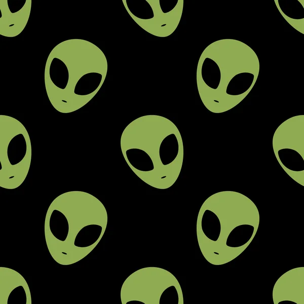 Aliens Seamless Pattern White Black Background Abstract Geometric Shape ...