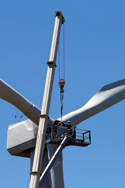 Wind turbine maintenance Stock Photos, Royalty Free Wind turbine ...