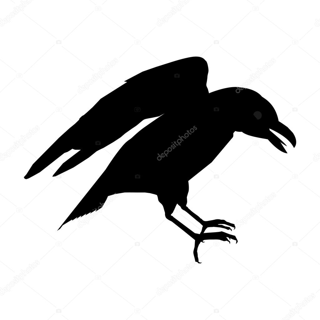 Crow Silhouette Tattoo