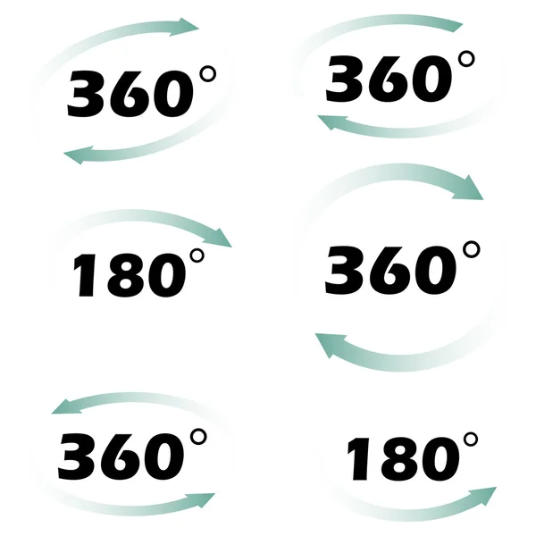 Giro de 180 grados Imágenes Vectoriales, Ilustraciones Libres de ...