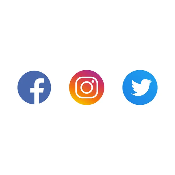Facebook Twitter Instagram Logo Vector