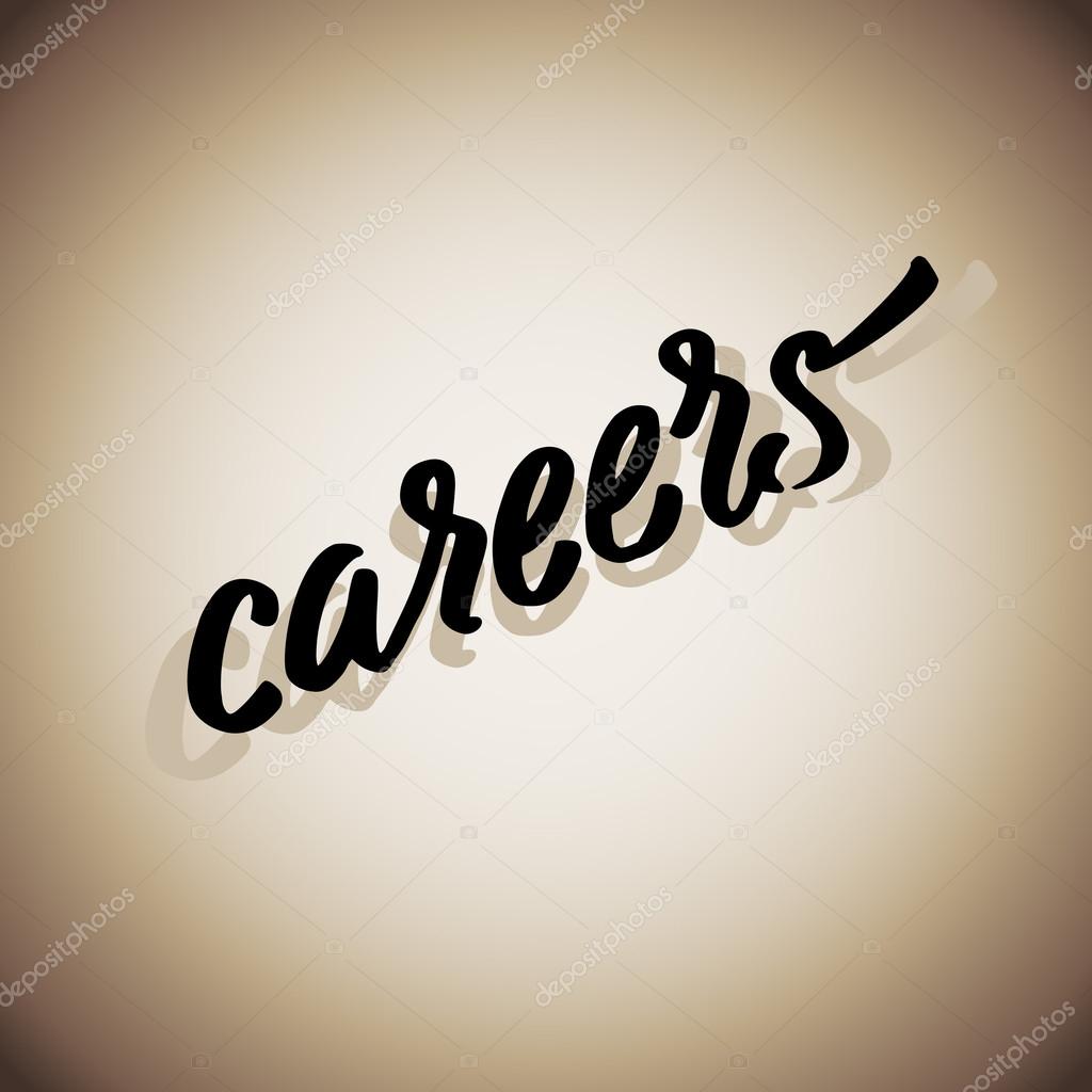 Careers word lerrering Stock Vector by ©fadeweb 95442026
