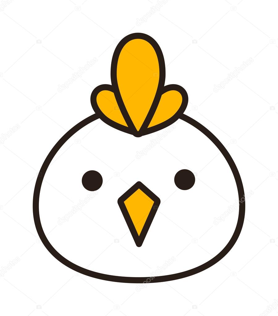 Chicken head vector illustration. Stock Vector by ©luplupme.gmail.com ...