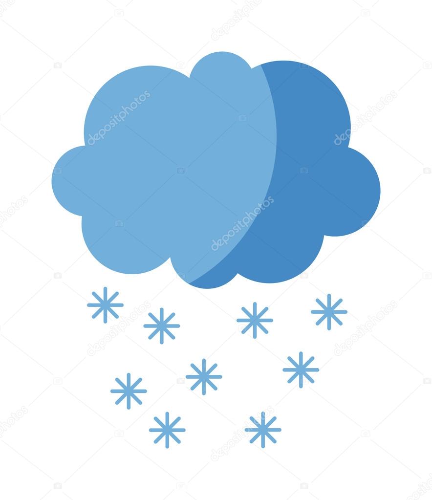 Snow cloud vector illustration. ⬇ Vector Image by © luplupme.gmail.com ...