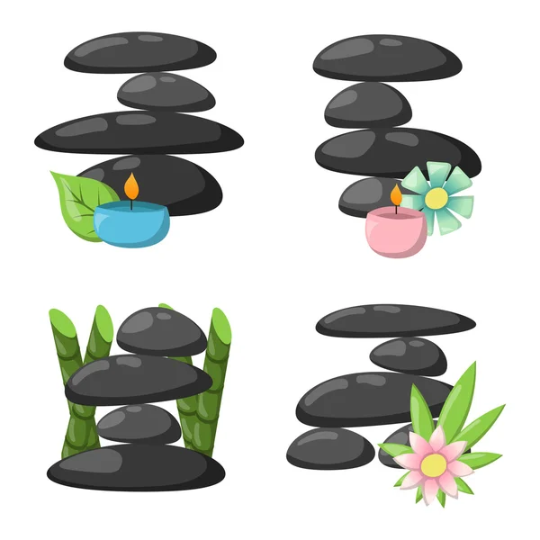 Spa stones isolated vector illustration. Stock Vector Image by ...