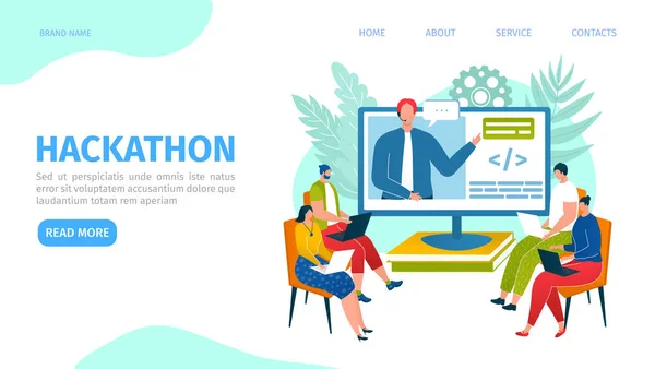 ᐈ Hackathon poster template stock illustrations, Royalty Free hackathon ...
