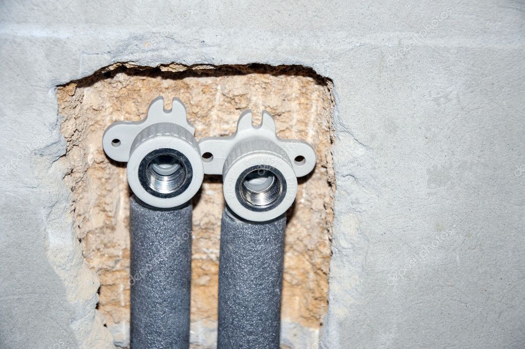 Installing Pipes Water Supply Heating Sanitation Workplace Plumbing ...