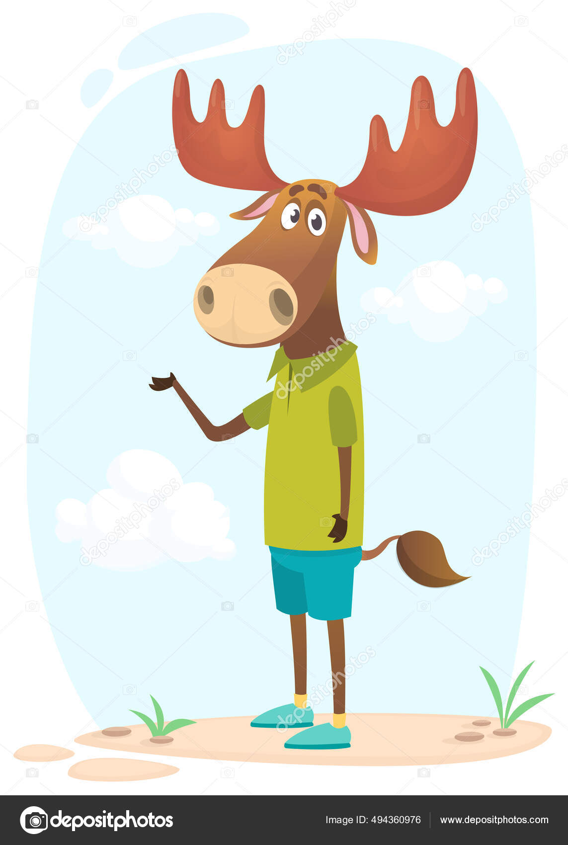 Funny Cartoon Moose Pictures