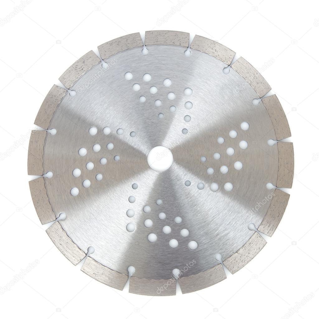 Cutting disk with diamonds - Diamond disc for concrete on the white ...