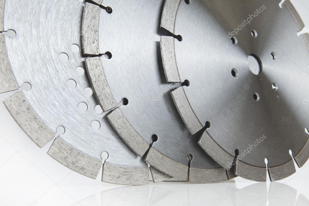 Cutting disk with diamonds - Diamond disc for concrete on the white ...