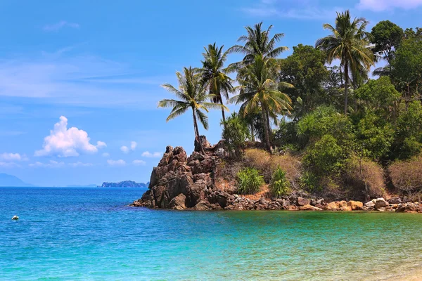 Caribbean tropical beach with beautiful white sand, turquoise water and ...