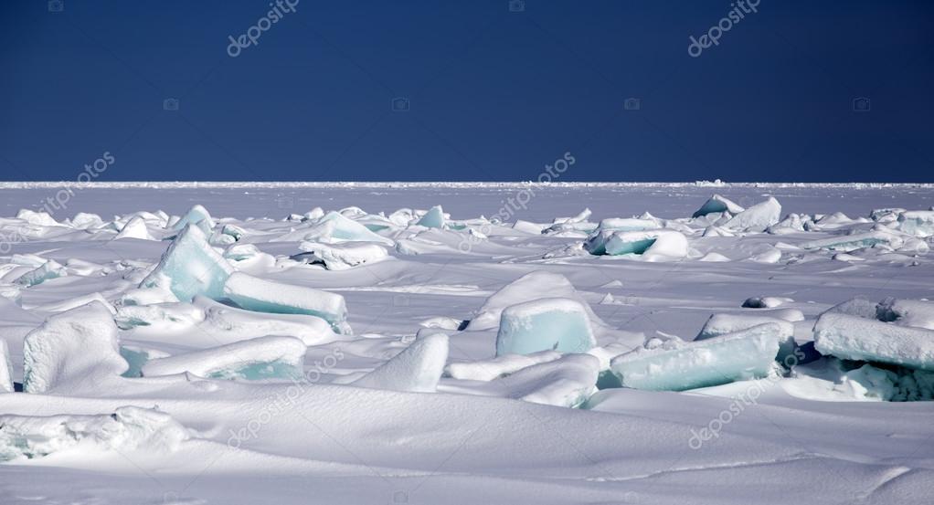 Broken sea ice blue Stock Photo by ©okopirms.gmail.com 98471320