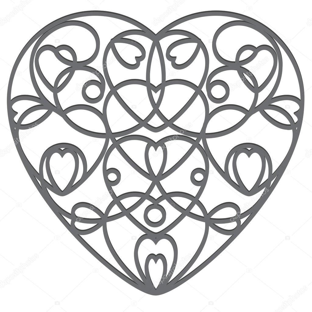 Decorative wrought iron heart. Stock Vector Image by ©werikb77.gmail ...