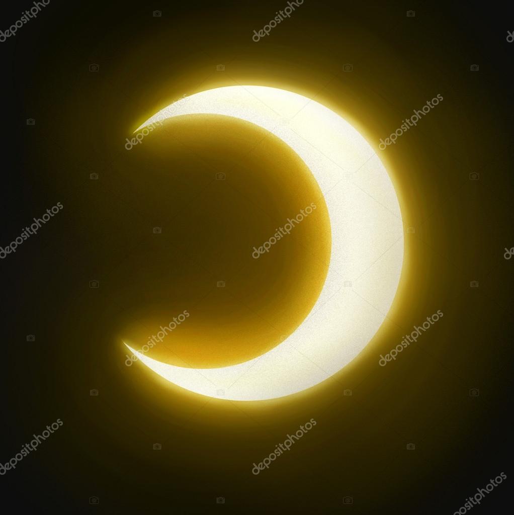 Disegno Di Luna Crescente Gialla Luna Piena Del Bambino Immagini E