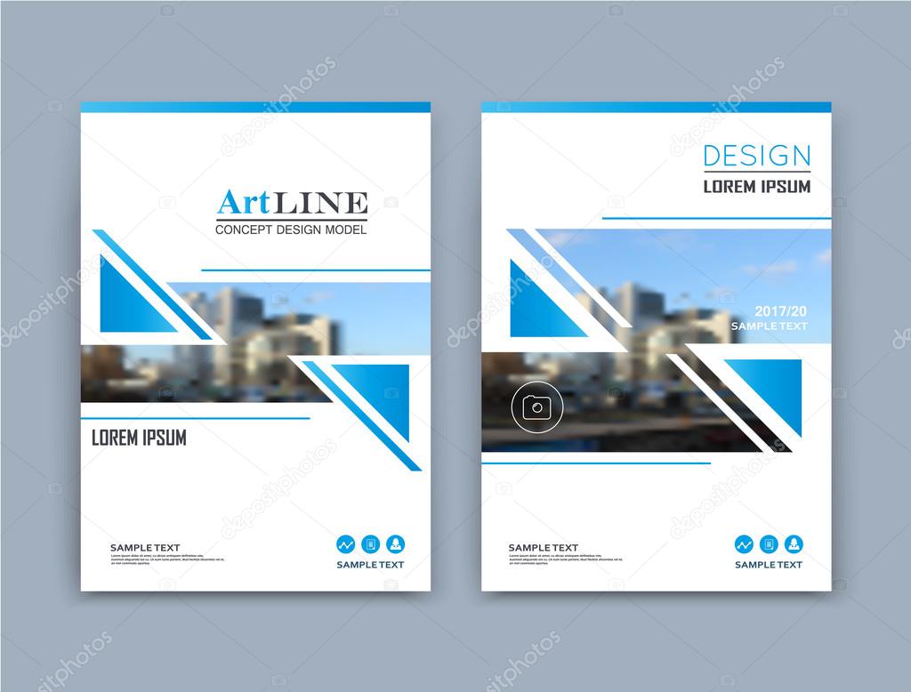 Abstract composition. Blue art text frame surface. A4 brochure cover ...