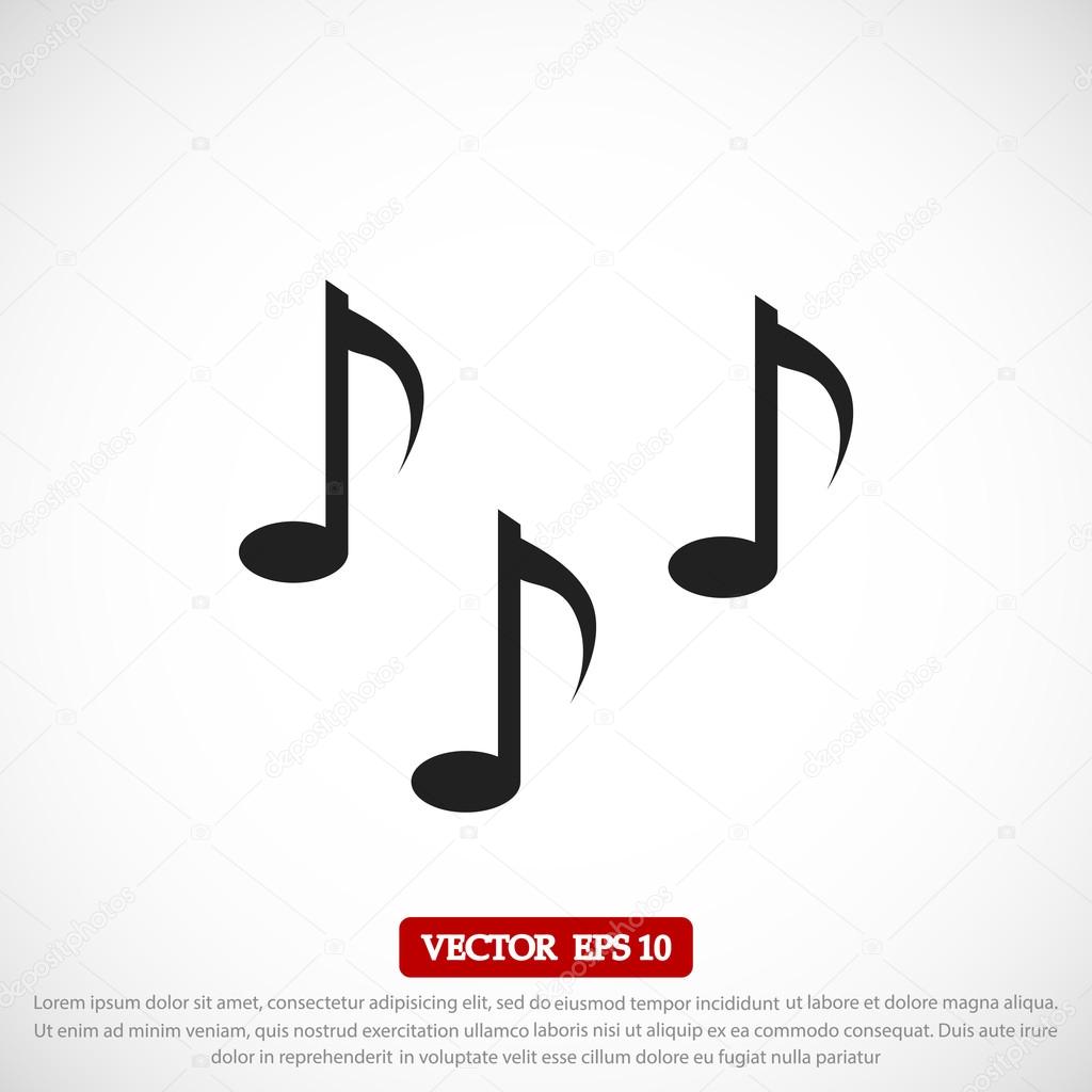 Music notes sign icons Stock Vector Image by ©SimVA #101103644