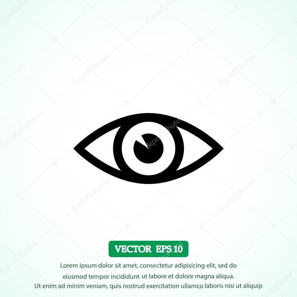 Symbol des menschlichen Auges Stock-Vektorbild von ©SimVA 101214350