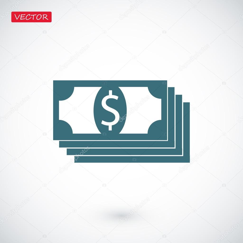 Dollar vector icon Stock Vector by ©SimVA 104099574