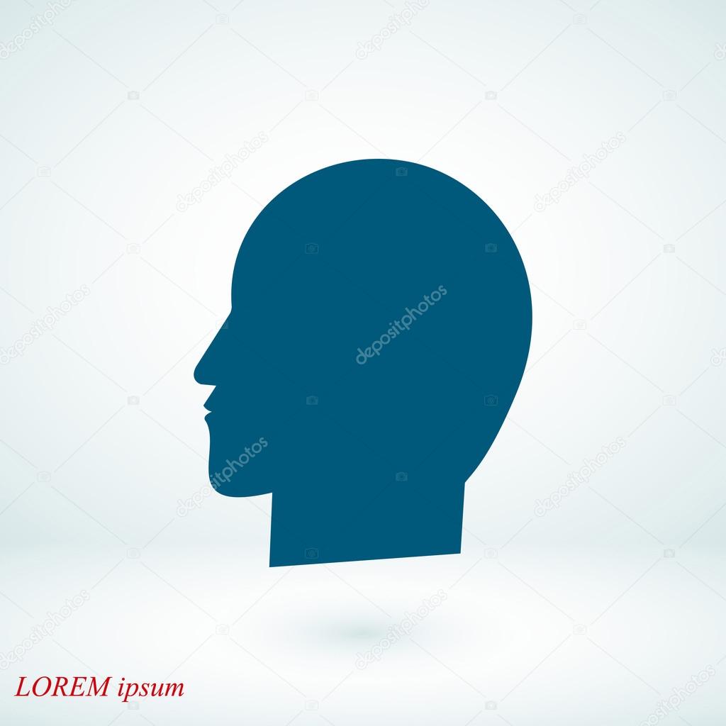 Head vector icon Stock Vector by ©SimVA 105221574